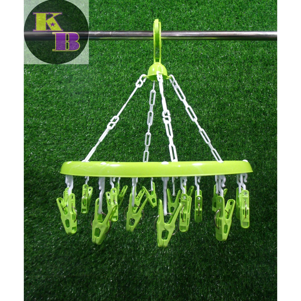 #727 CIRCLE Hanger with 18 CLIPS (CHOOSE COLOR) (Sipitan ng DAMIT ...