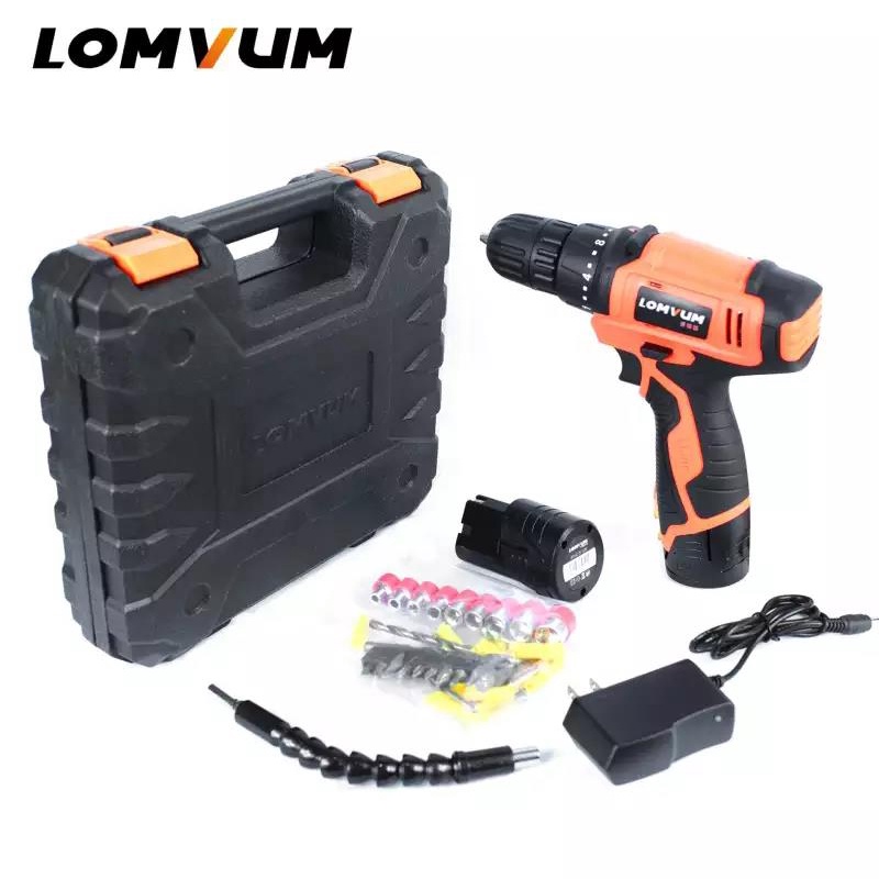 Lomvum 12v Single Speed Rechargeable Cordless Drill Set With Battery