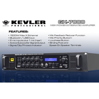 Kevler Pofessional GX-7000 High Power Integrated Amplifier 1500 watts ...