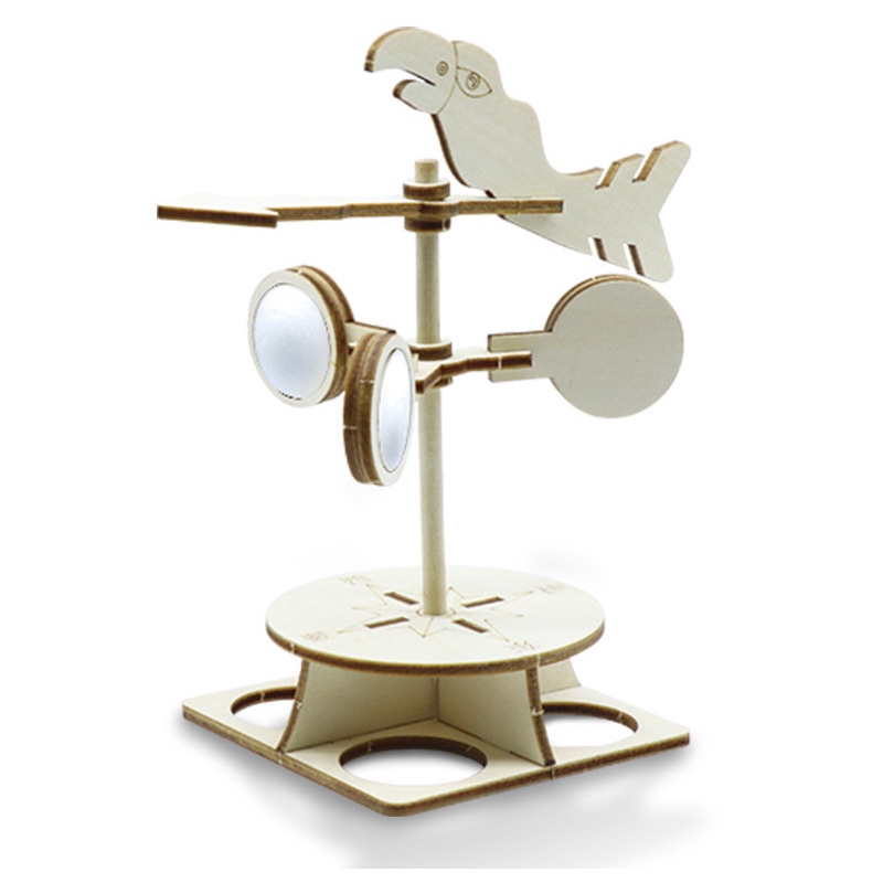 Students DIY Wind Vane Model Kit Wooden Kids Children Science Direction ...