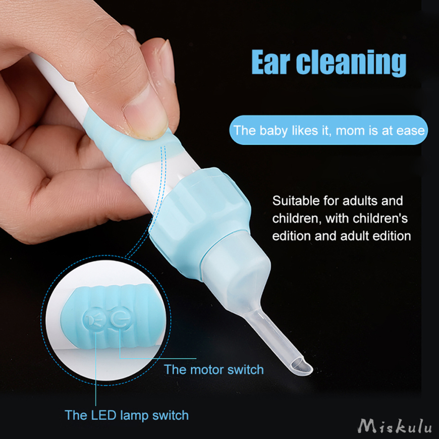 Ear Removal Portable Automatic Electric Vacuum Earwax Cleaning Tools ...