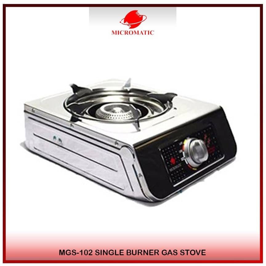 MICROMATIC Gas Stove SINGLE BURNER w/o regulator MGS-102 | Shopee ...