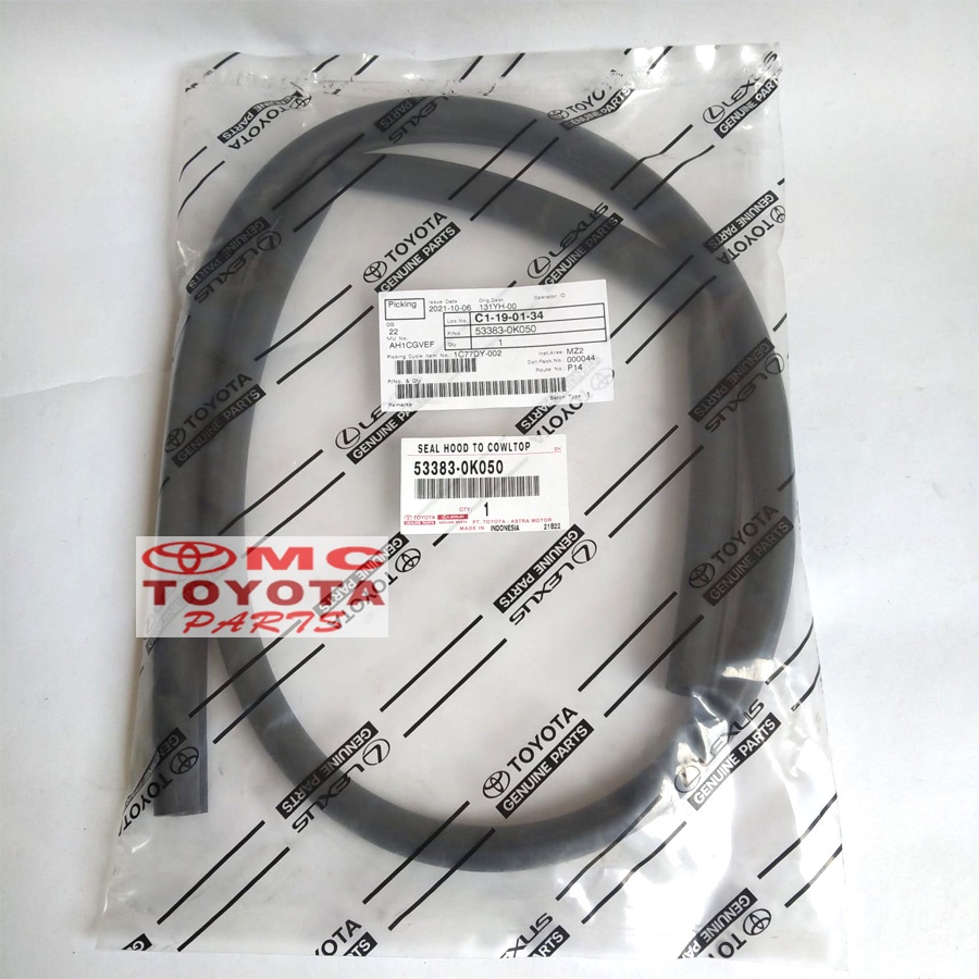 MESIN Toyota Kijang Innova Engine Hood Cowl Cup Rubber 53383-0K050 ...