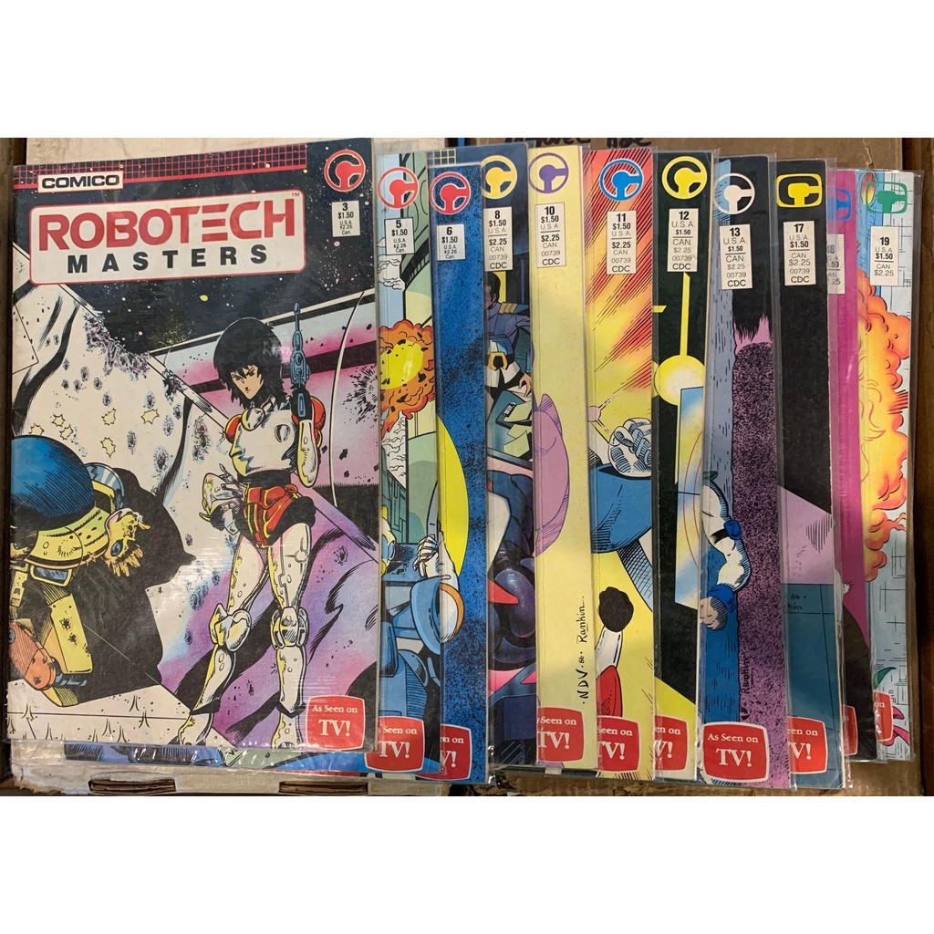 Comico Comics: 1985 - Robotech Master #3, 5, 6, 8, 10, 11, 12, 13, 17, 18, 19 - Manga | Shopee ...
