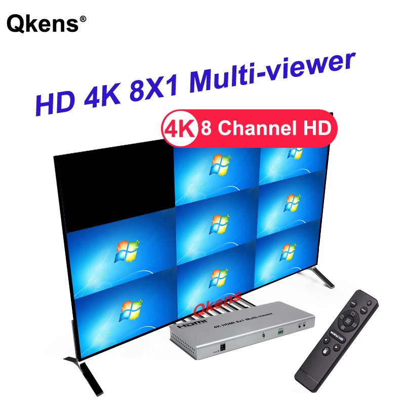 4k 8x1 HDMI Multi-viewer 1080p 4x1 Quad Screen Multiviewer Splitter ...