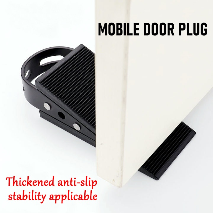 Home Floor Door Wedge Stopper Anti Slip Soft Silicone Rubber Buffer ...