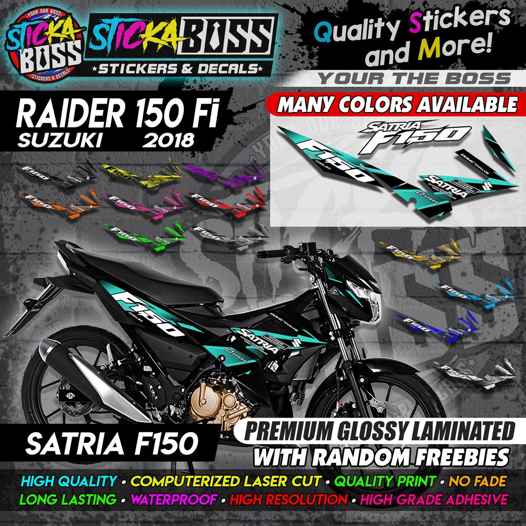 STICKER DECALS for RAIDER 150 Fi (RFISAF1ST) By STICKABOSS (SOFIE ...
