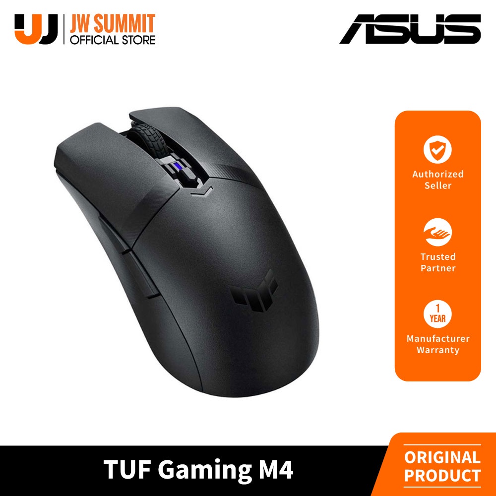 Asus TUF Gaming M4 Wireless Mouse with Dual Wireless Modes,12,000 DPI ...