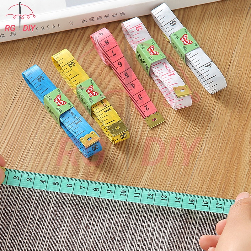 60" 1.5M Sewing Cloth Tailor Soft Flat Tape Body Measuring Ruler soft ...