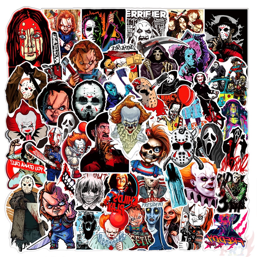 Classical Horror Movie Series 03 Mixed Stickers 50Pcs/Set Waterproof ...