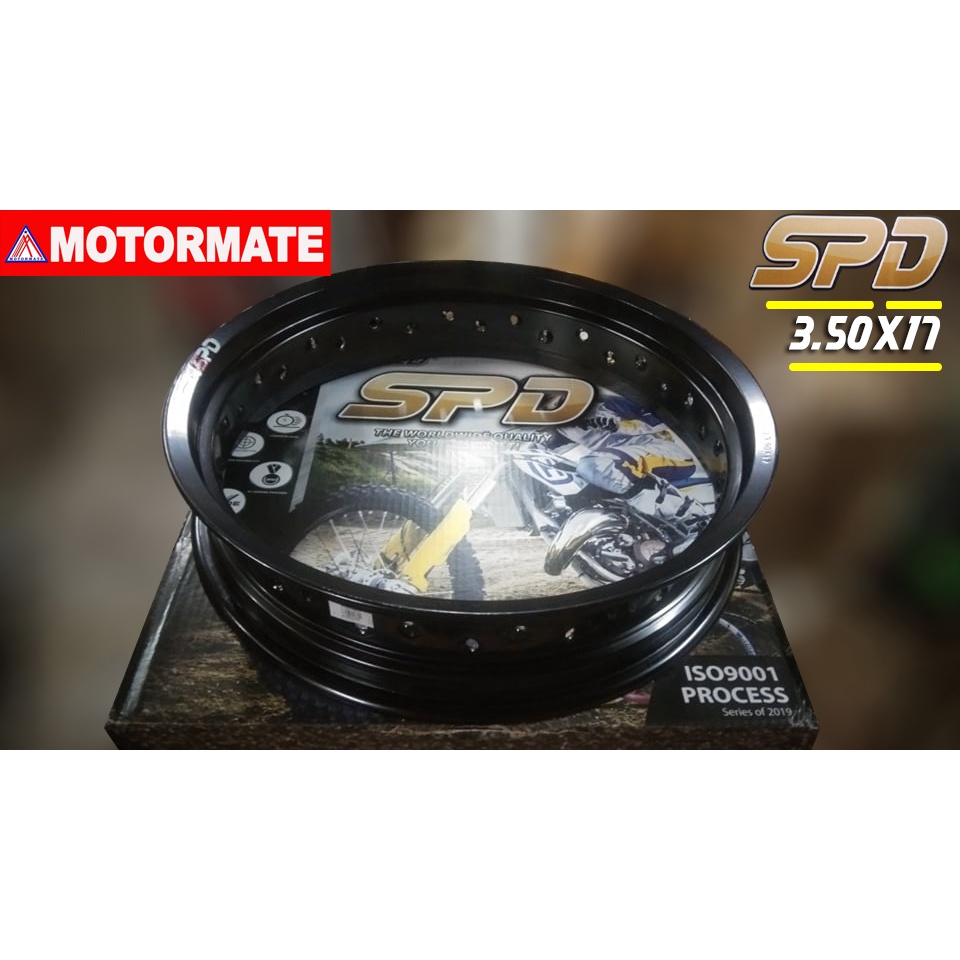 SPD Rims 3.50 x 17 Black | Shopee Philippines