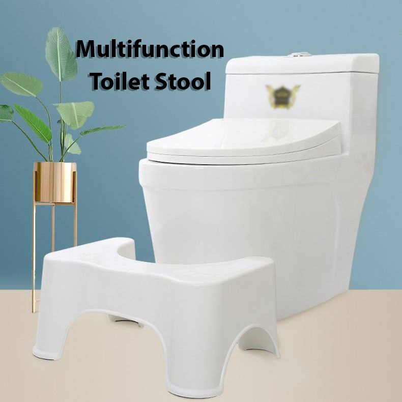 Non Slip Toilet Poo Poo Stool Safety Thick Chair Bathroom Sit Step ...