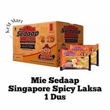 MIES INSTANTmie/ SEDAP SELECTION SINGAPORE SPICY LAKSA BOX PACKAGING ...