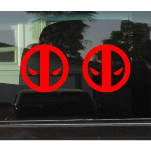 DEADPOOL SYMBOL VINYL DECAL / STICKER PAIR | Shopee Philippines