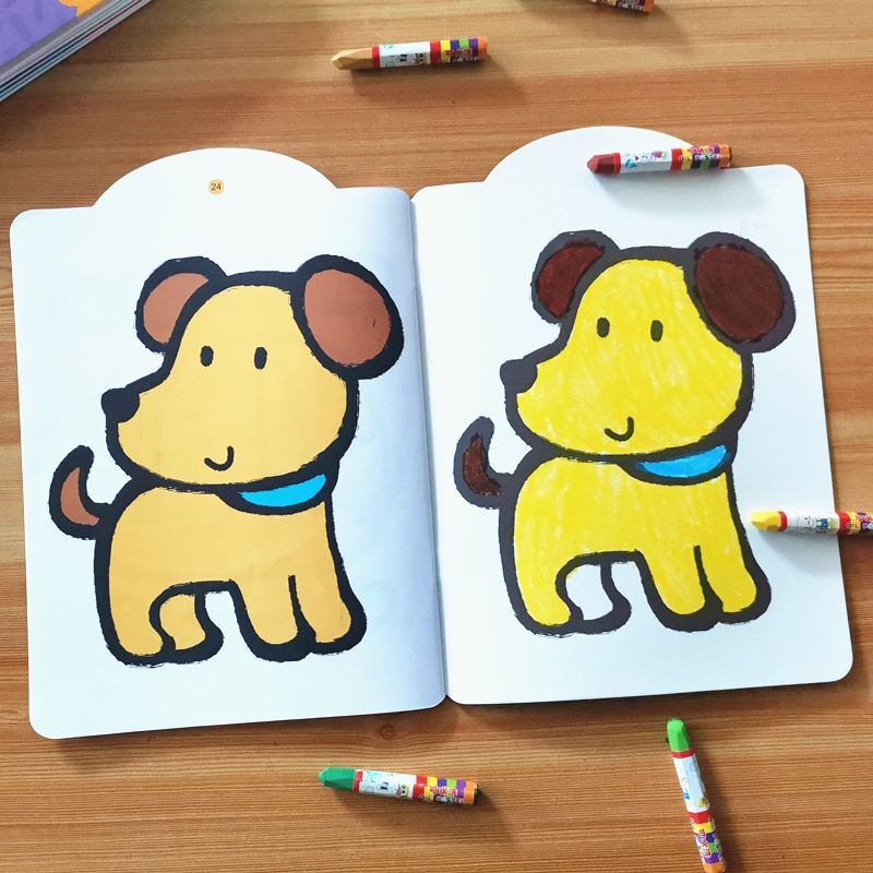 Children Copy Picture Book 0-2-3-6Year-Old Baby Coloring Book Small ...