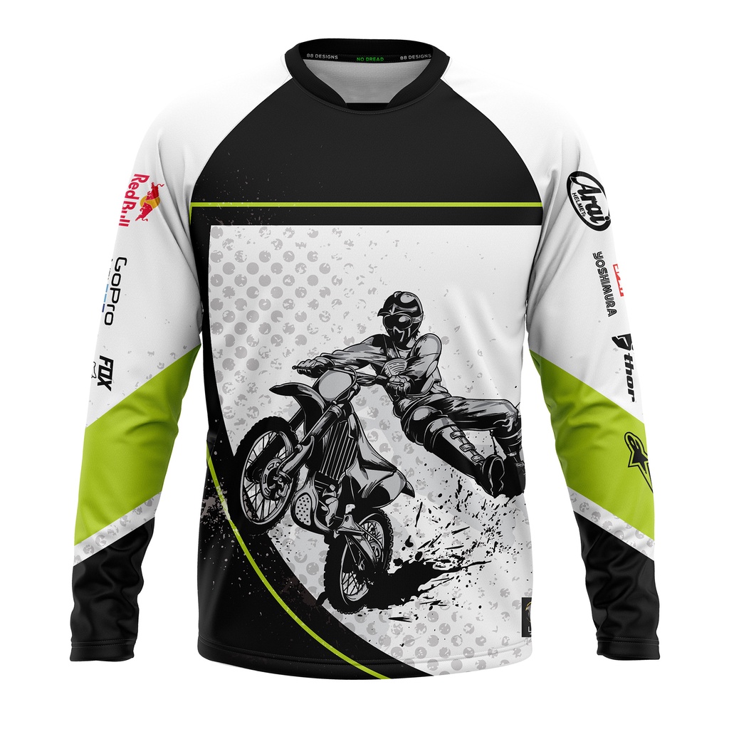 Motorcycle Jersey Long Sleeve for Men Raider Dri Fit Big Size GRUDGE ...