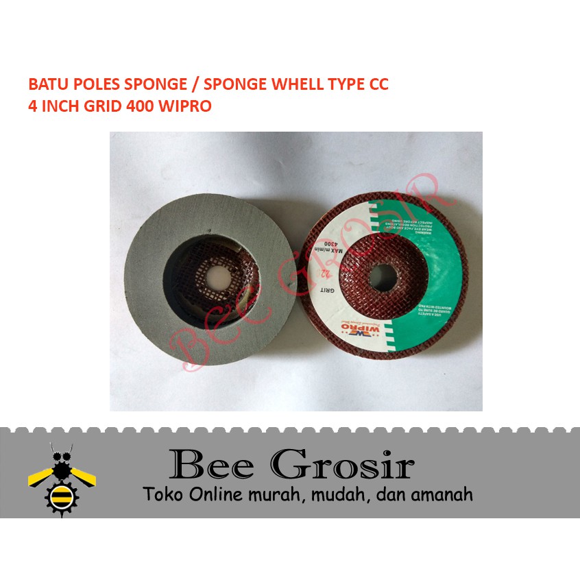4 Inch Grid 400 WIPRO Sponge Wheel Polishing Stone | Shopee Philippines