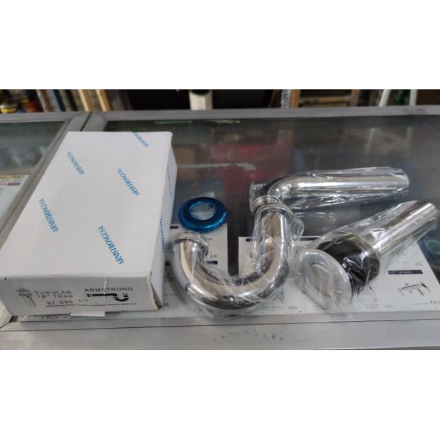 Armstrong Ptrap (P Trap Sa Lababo) 1-1/4 With Sink Strainer Metal ...
