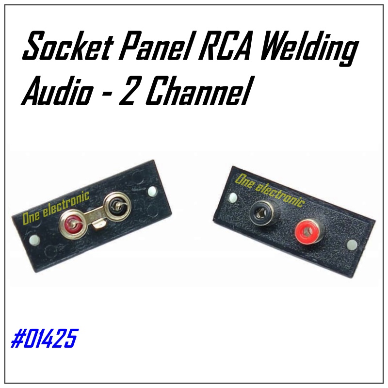 Rca 2 Ch Socket 2 Pin Female Panel Socket Audio Signal input Terminal ...