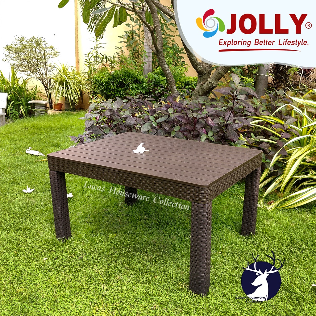 DINING TABLE RECT & SQR RATTAN DESIGN TABLE (TABLE ONLY) / OUTDOOR OR ...