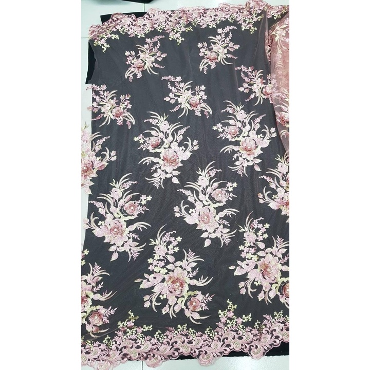 3d lace code 3 perfect design for dress patching 60" width (per yard ...