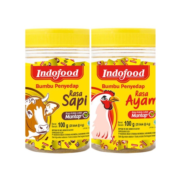 Indofood Seasoning Beef Chicken Cube Broth/Beef Chicken Flavor Block ...
