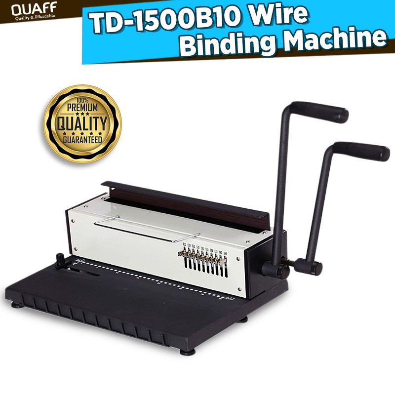 QUAFF Binding Machine A4 Ring Sd-1201 | Sd-1501A21 | Wire Td-1500B10 | Spiral Pd-1501 (unit only ...