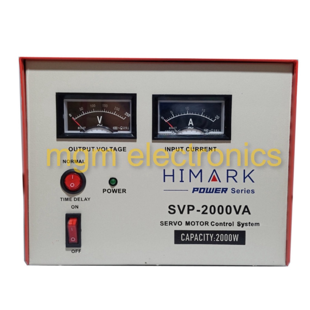 HIMARK SVP-2000VA Servo Motor Type 100% EFFICIENCY Automatic Voltage ...