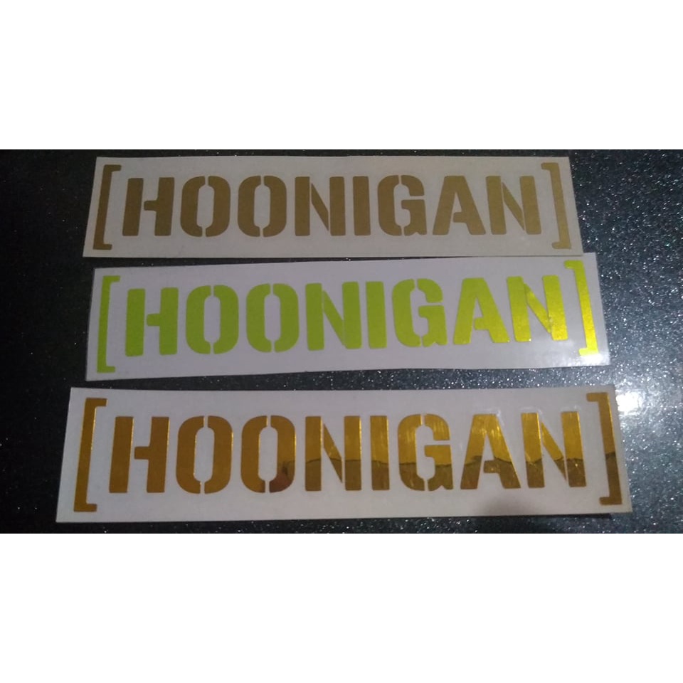 1 PIECE DECAL STICKER DIECUT HOONIGAN REPLACEMENT STICKER DECAL ...