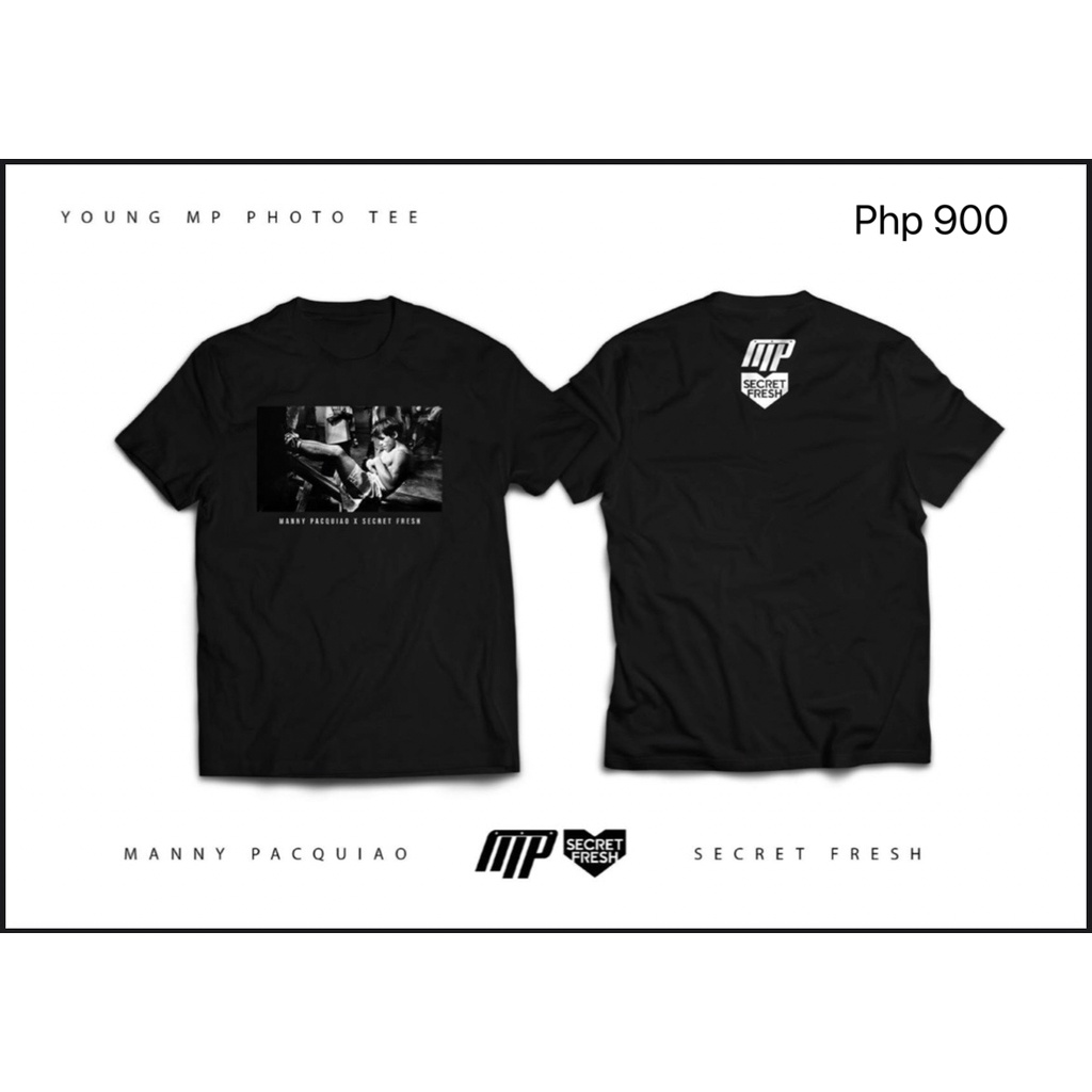 SECRET FRESH X Manny Pacquiao Young Mp Photo Tee | Shopee Philippines