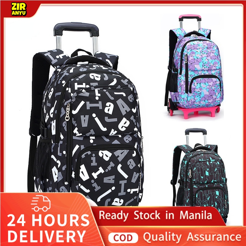 ZIRANYU Kids boys girls Trolley Schoolbag Luggage Backpack Latest ...