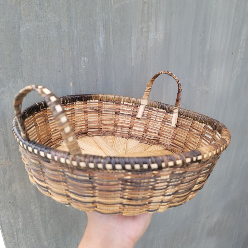 Native Basket Nito Tray Round 14 inch | Shopee Philippines