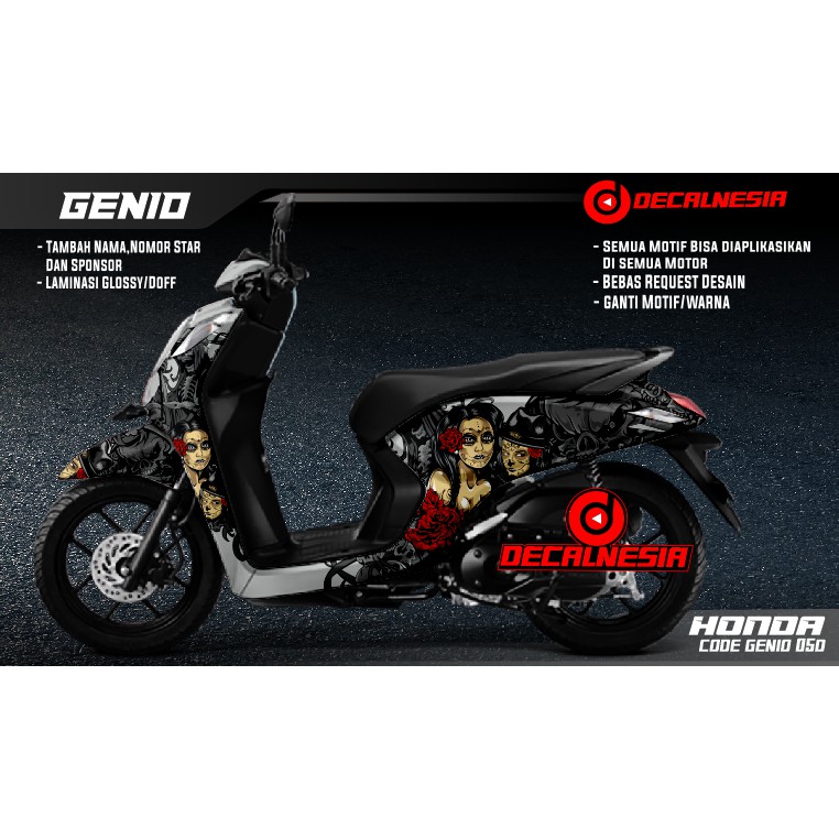 Genio Sticker Decal/ Genio Decal/ Genio Motorcycle Sticker/ Custom ...