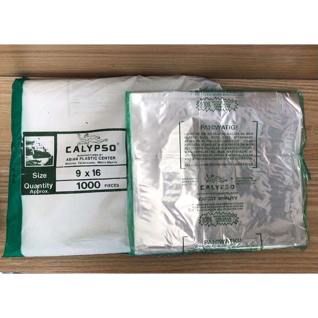 Calypso PP Clear Plastic 12x18, 10x14, 9x16, 8x14, 7x14, 7x12 per ...