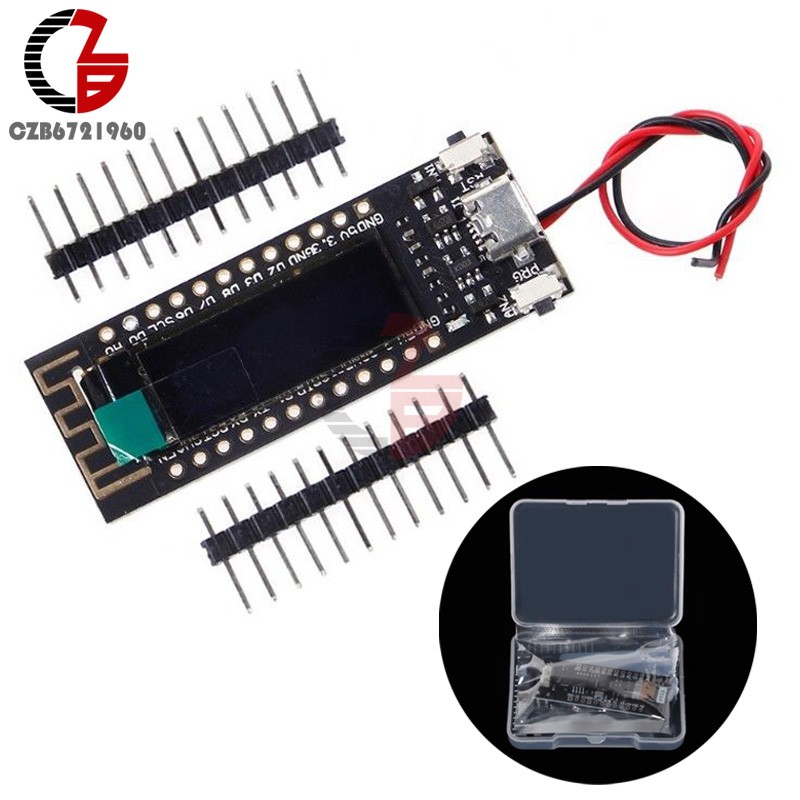0.91 inch TTGO ESP8266 OLED Screen CP2104 Micro USB WIFI Development Board Module DIY Kit with ...