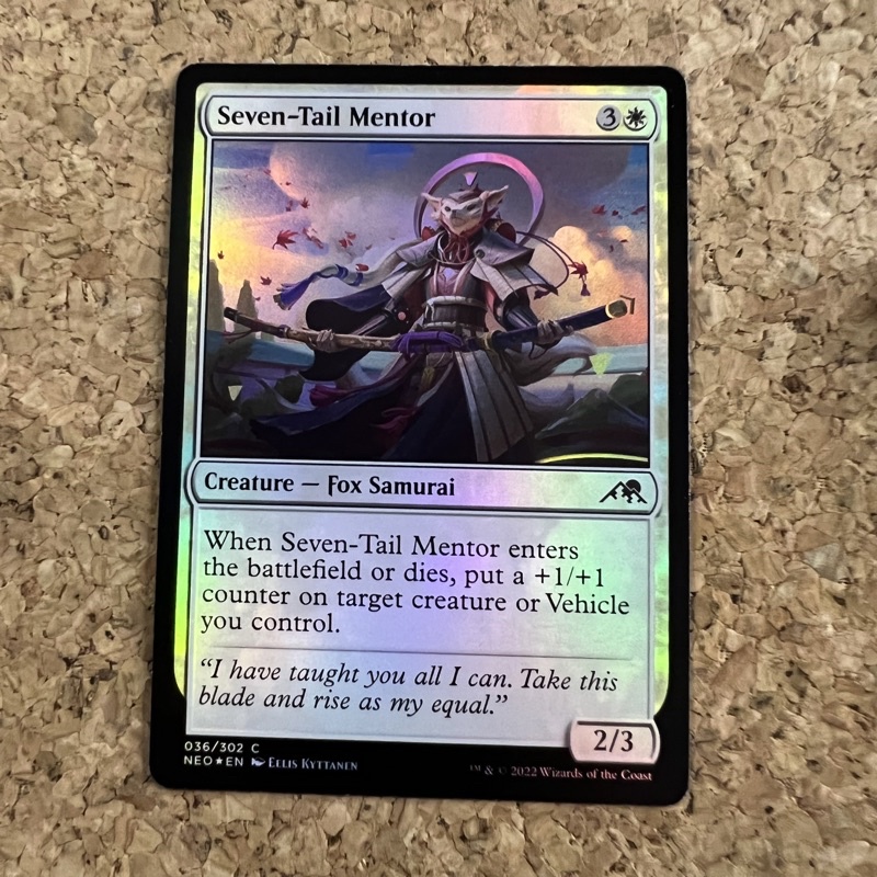 MTG SEVEN-TAIL MENTOR (FOX SAMURAI) MAGIC THE GATHERING | Shopee ...