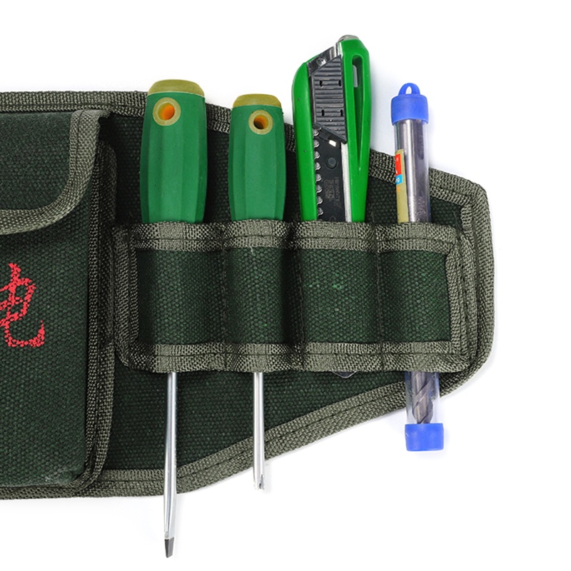 PCF* Tool Belt Heavy Duty Adjustable Tool Bag Canvas Tool Pouch Bag ...