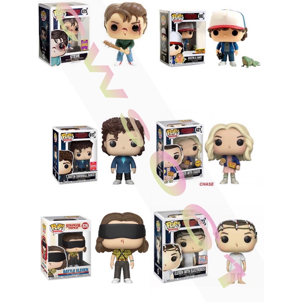 FUNKO POP Limited Edition Stranger Things Eleven Dustin Steve Figure ...