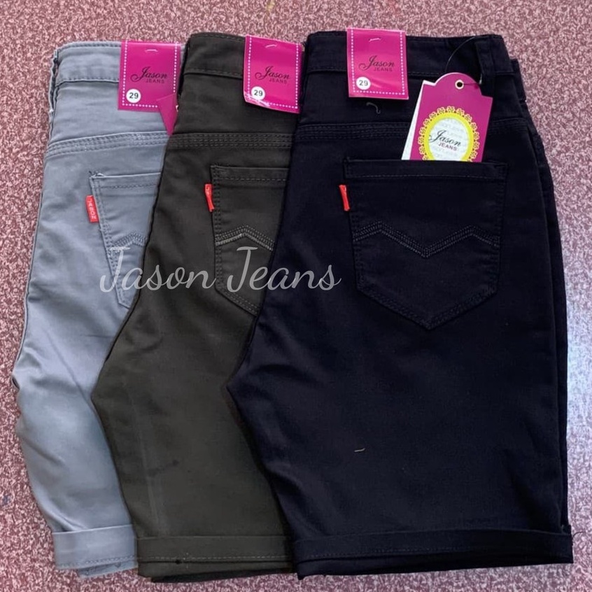 Big size Classic Skinny pedal denim/High Waist | Shopee Philippines