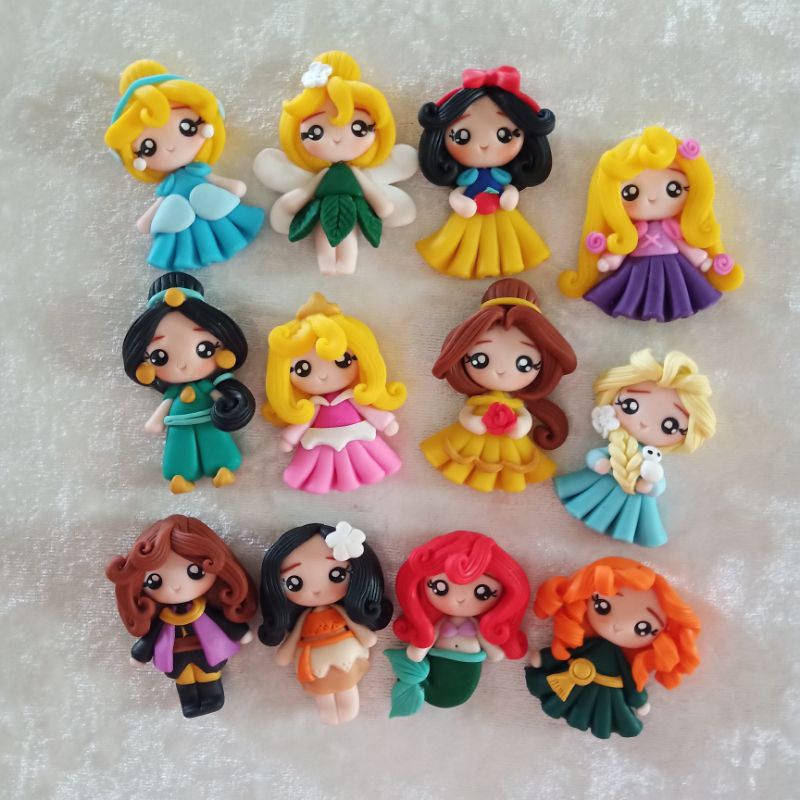 Disney Princess Clay Centerpiece Starter Set of 12 pcs | Shopee Philippines