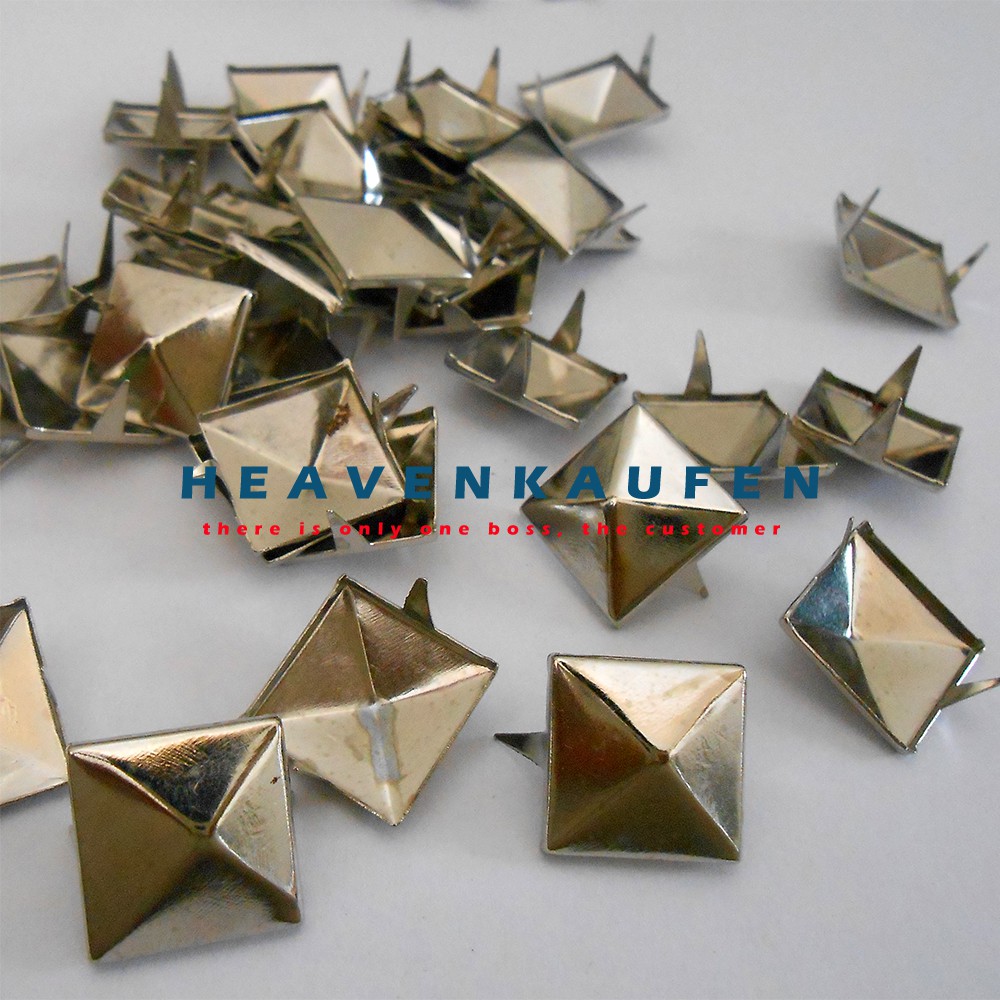 Rivet Pyramid (Piramida) Studs Silver Color | Shopee Philippines