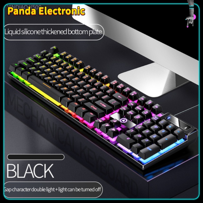 panda K500 104 Keys Gaming Keyboard Wired Color-blocking Backlight ...