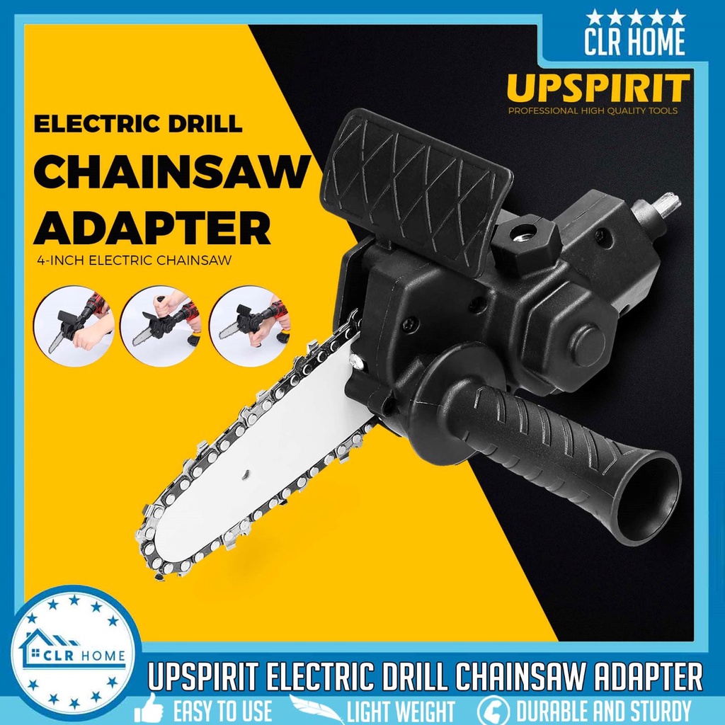 Portable Drill to Electric 4 Inch Chainsaw Converter Woodworking Cutter ...