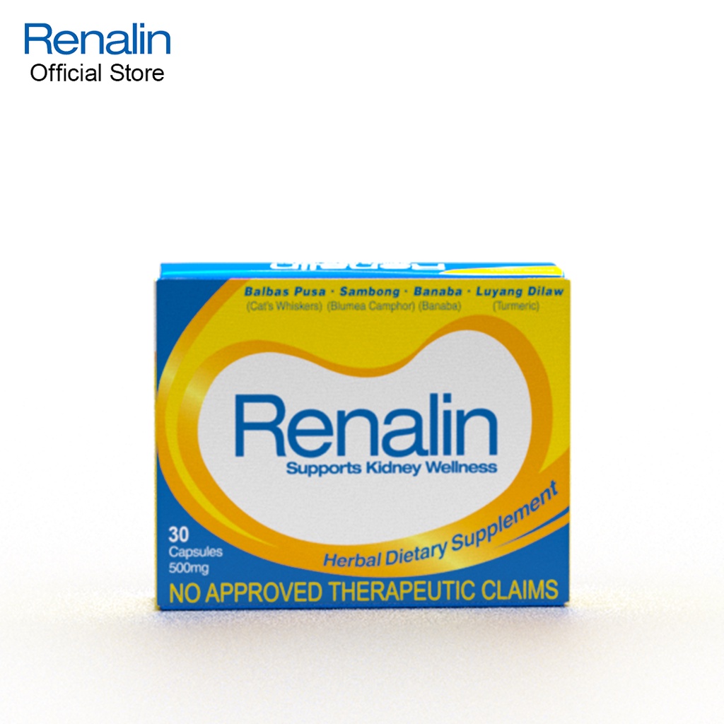 Renalin Multi Herb Formula 500mg Box of 30 | Shopee Philippines