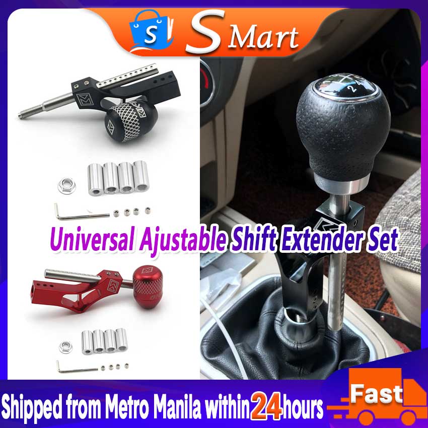 Car Gear Lever Extension Stick Adjustable Height Car Shift Knob Gear ...