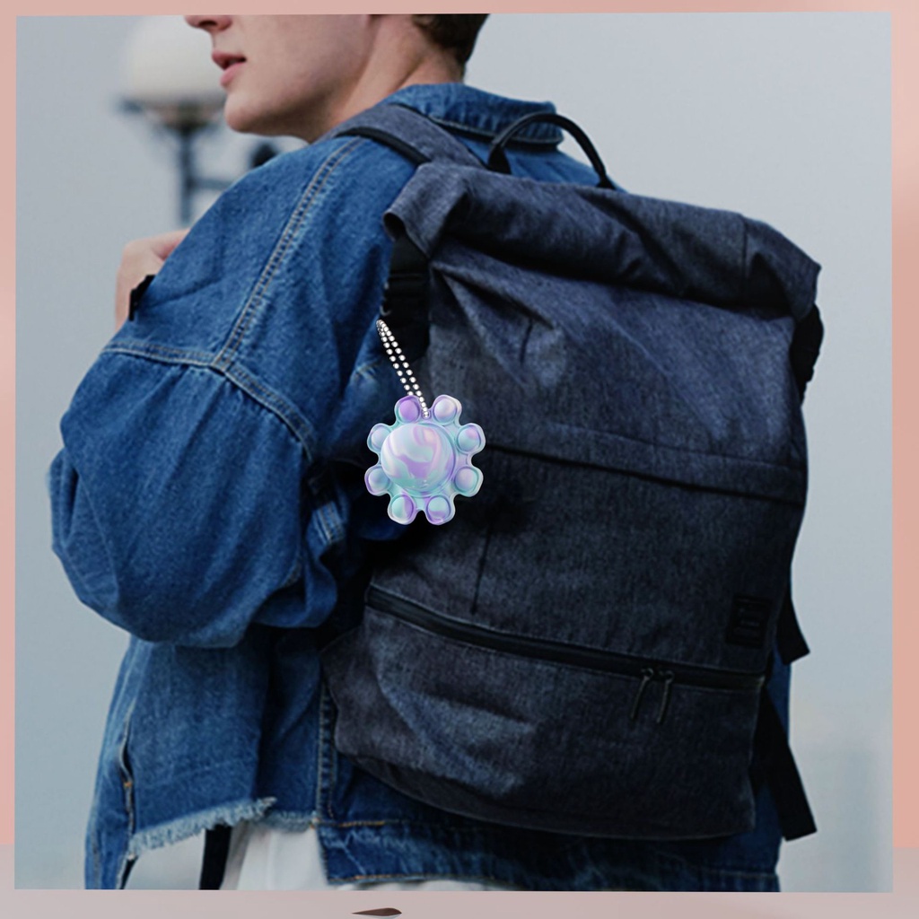 Finger Bubble Keychain Fidget Simple Dimple Autism Simple Dimple ...