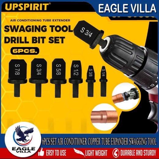 Eagle Villa 6Pcs/Set Conditioner Copper Tube Swaging Expander Drill Bit ...