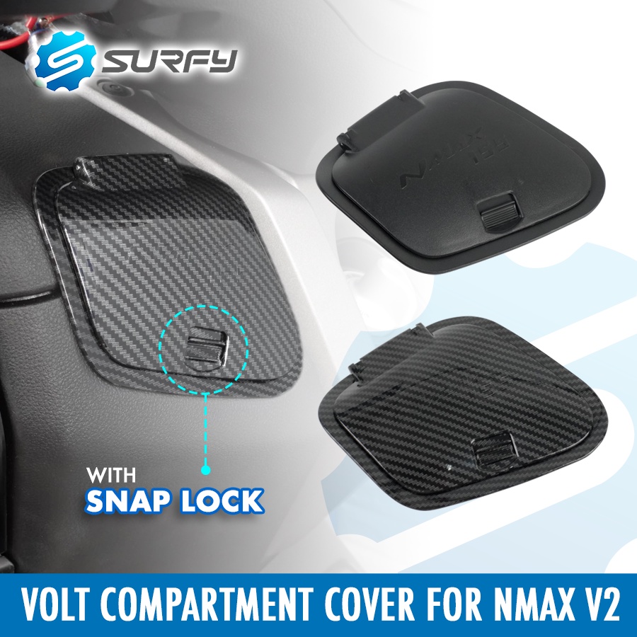 Nmax V2 Volt Compartment Cover With Snap Lock | Shopee Philippines