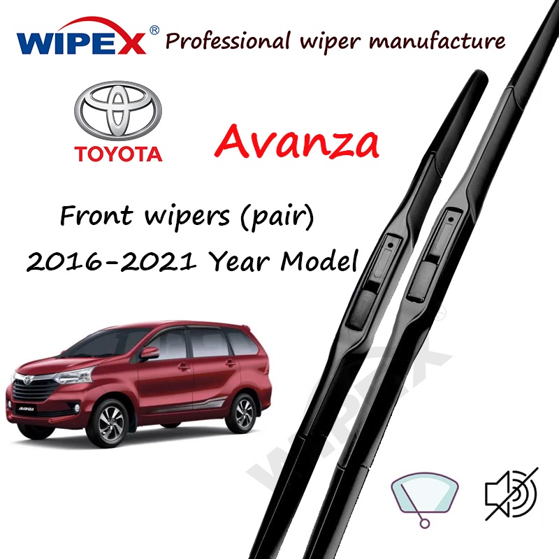 Hybrid Toyota AVANZA Wiper Blade 16+24 Set/Pair Front JAPAN Quality for ...