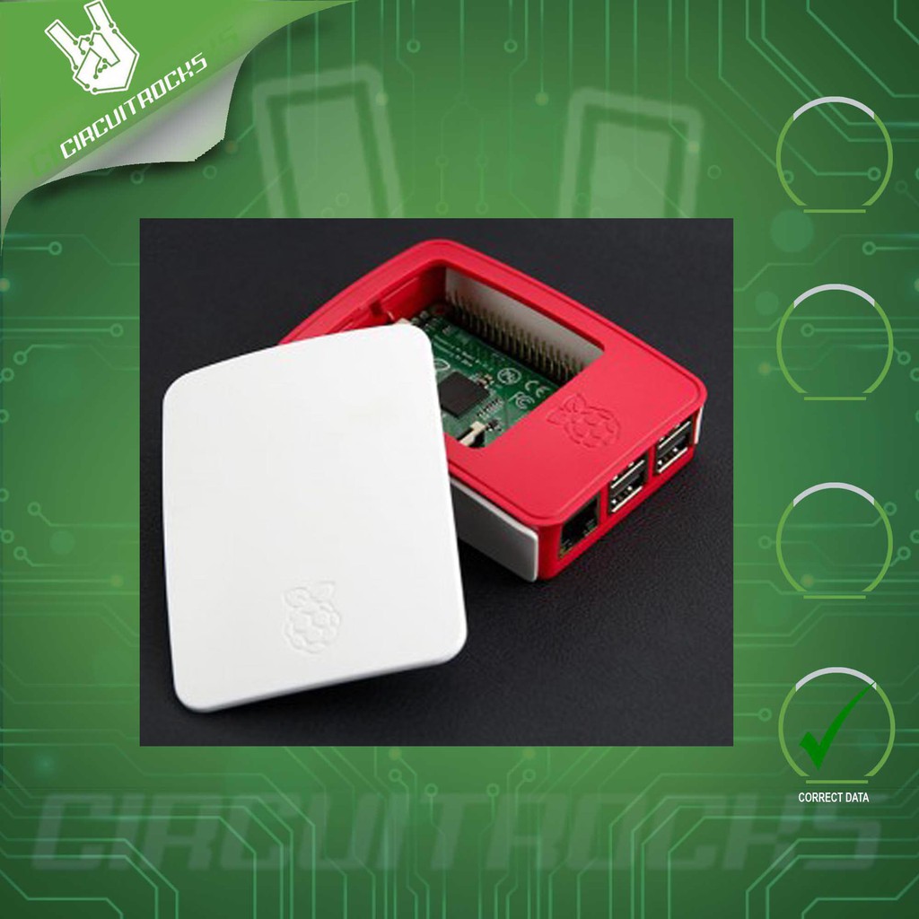Circuitrocks Raspberry Pi 3 B Plus Case Red And White | Shopee Philippines